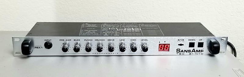Tech 21 SansAmp PSA-1 Rack Guitar Preamp/Amp Simulator - Exc | Reverb