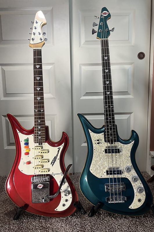 Teisco 1960s Spectrum 5 Guitar and Spectrum 5 Bass | Reverb