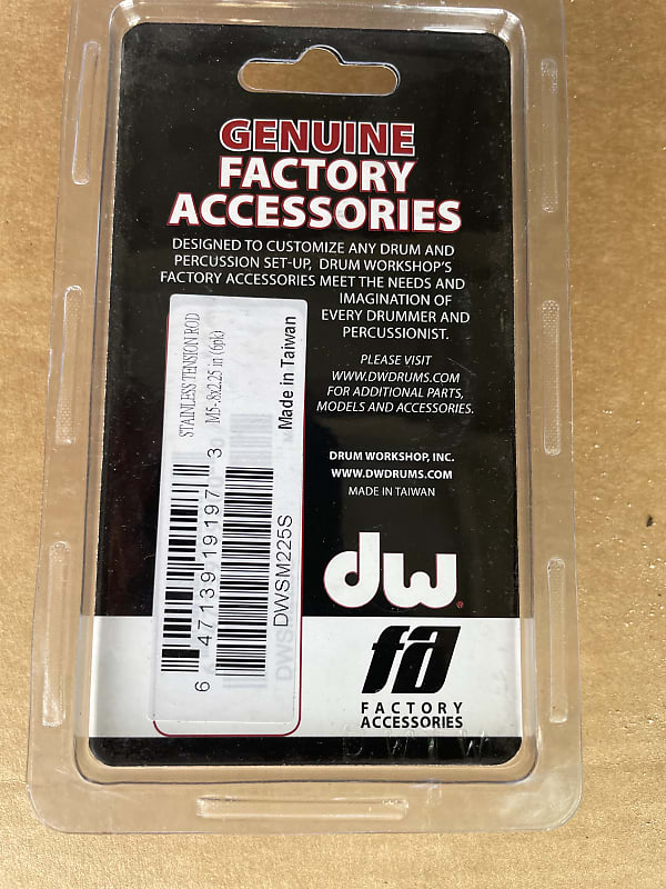 Drum Workshop DW DWSM225S Tension Rods 2022 Chrome | Reverb
