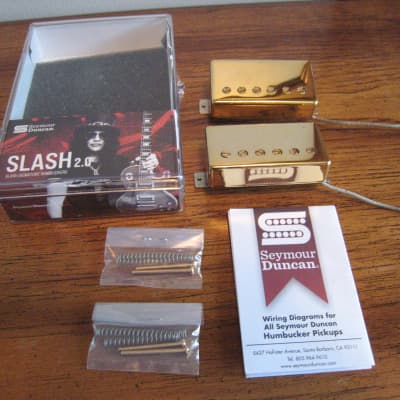 Seymour Duncan Slash 2.0 Humbucker Pickup Set - Gold | Reverb