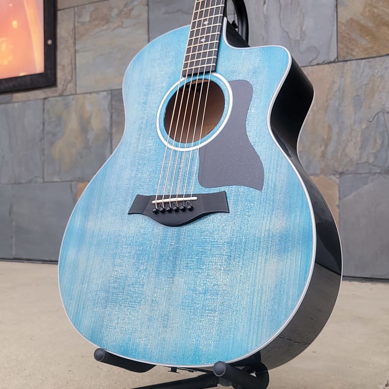 Taylor 214ce Deluxe Limited Edition Transparent Blue | Reverb
