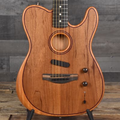Fender American Acoustasonic Telecaster All-Mahogany Bourbon | Reverb