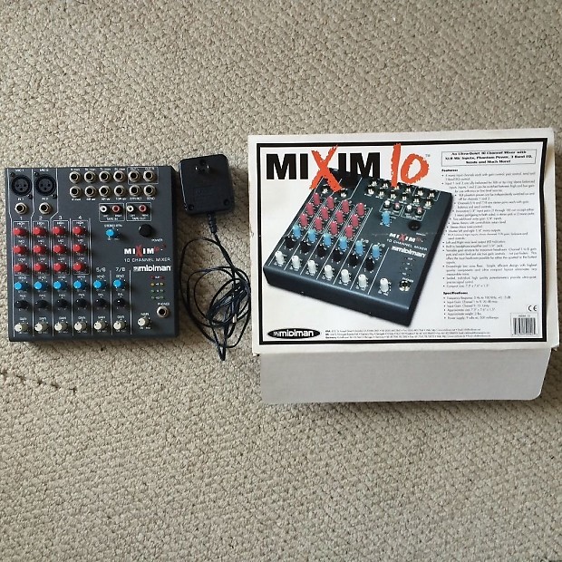 Midiman Mixim 10 Channel Mixer | Reverb
