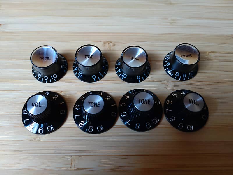 4x Gibson Top Hat Knobs & 4x All Parts Witch Knobs | Reverb
