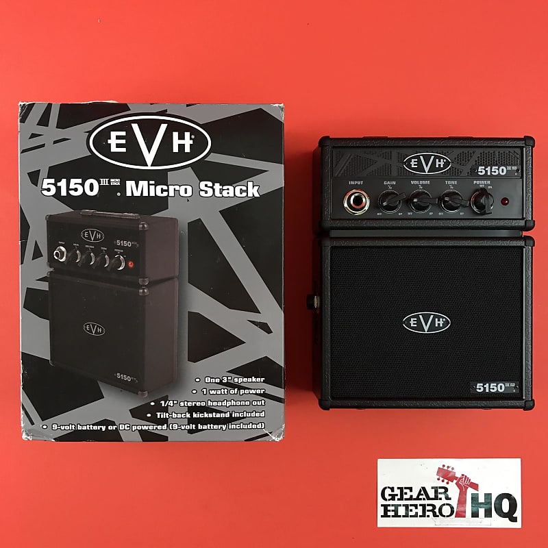 [USED] EVH 5150 III Micro Stack, Stealth Black | Reverb