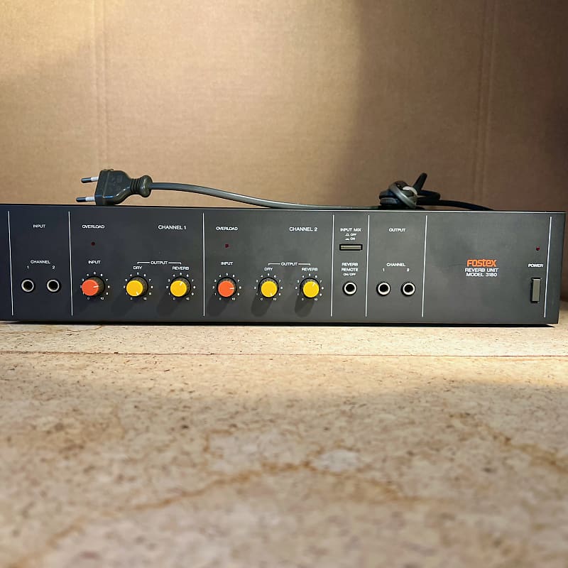 Fostex 3180 RARE Vintage Spring Reverb Unit 1978 Black | Reverb