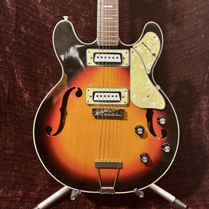 Bruno Maxitone ES-335 Style Electric Guitar - Pearloid | Reverb