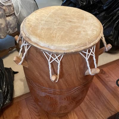 Kpanlogo Drum - Authentic Handmade in Ghana - Full Size - | Reverb