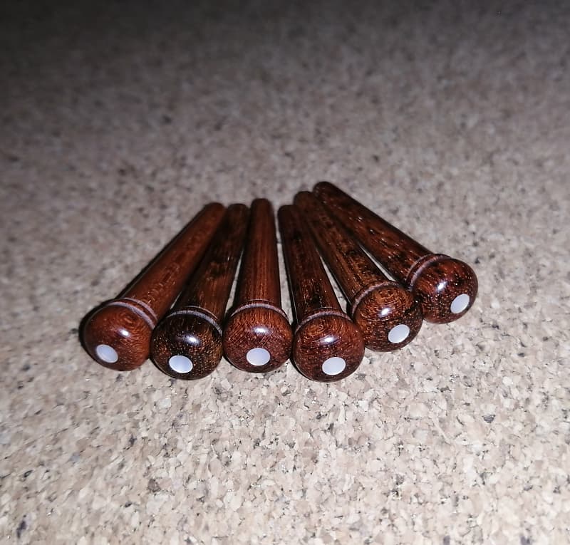 Waverly Snakewood Bridge Pins .220" / Size 2B / 2A with slot | Reverb