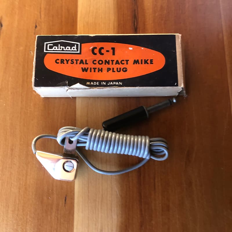 Vintage 1960's NOS Calrad Acoustic Contact Pickup Crystal | Reverb