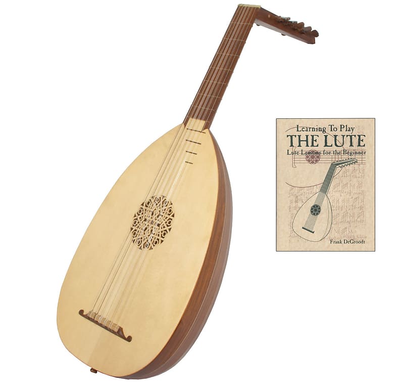 Roosebeck 6-Course Lute + Learn to Play Book by Degroodt | Reverb