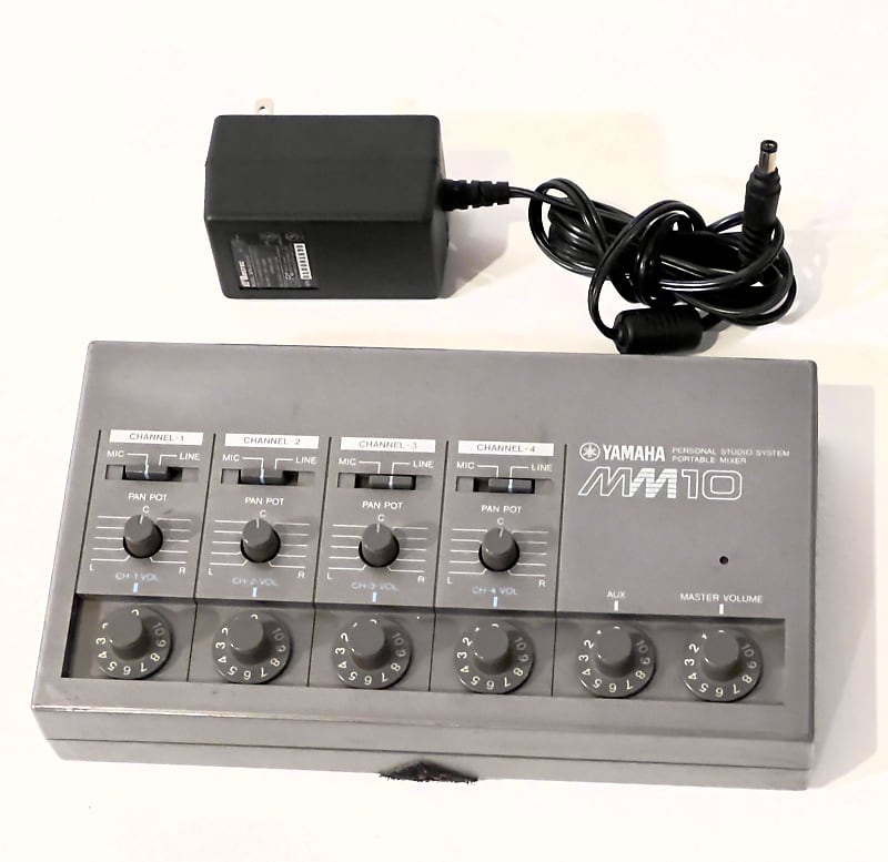Yamaha MM10 4 channel portable stereo mic/line mixer 1980s - | Reverb