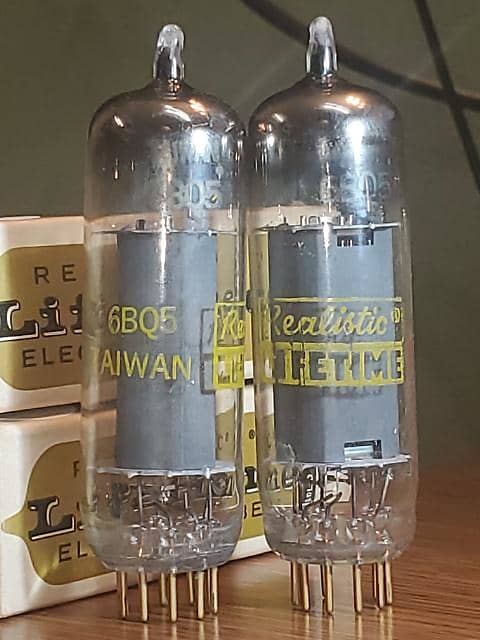 6BQ5/EL84 Realistic Gold Pin Matched Pair (2) tube lot | Reverb