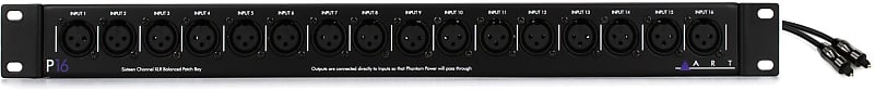 ART P16 16-channel XLR Balanced Patchbay Bundle with Alva | Reverb