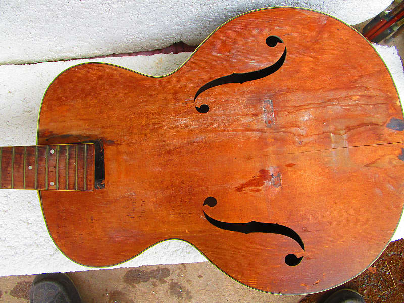 SS Stewart Archtop Guitar, 1940's, Needs Restoration, Solid | Reverb