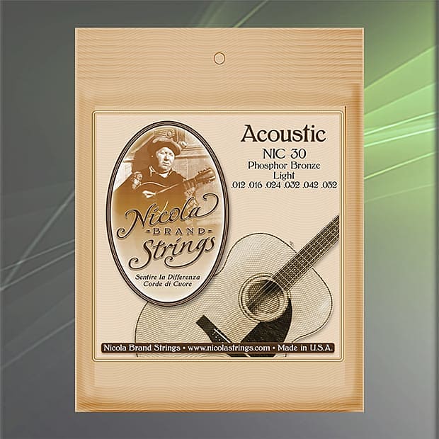 Nicola Brand Strings - NIC-30 Light Tension - Phosphor Bronze | Reverb