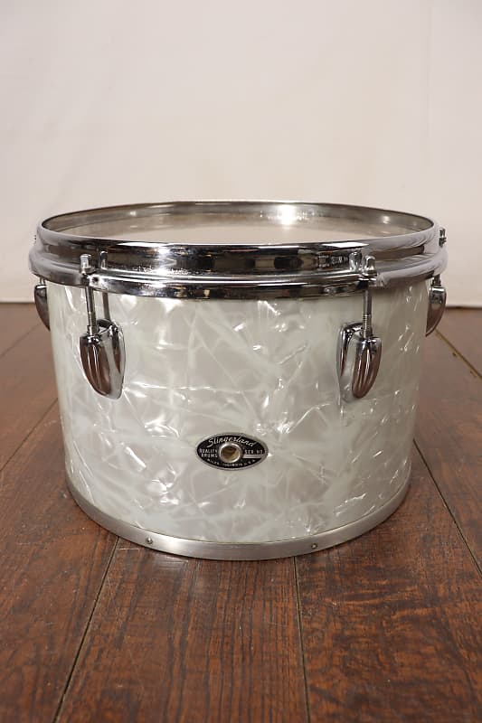 Slingerland 8x12" Concert Rack Tom Drum White Marine Pearl | Reverb UK