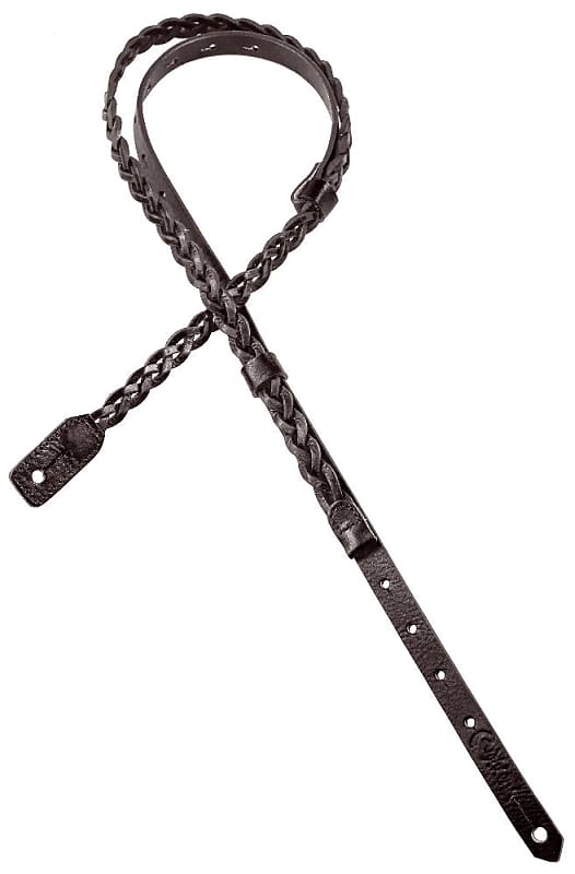RightOn! Ukulele/Mandolin Plait Strap, Brown | Reverb