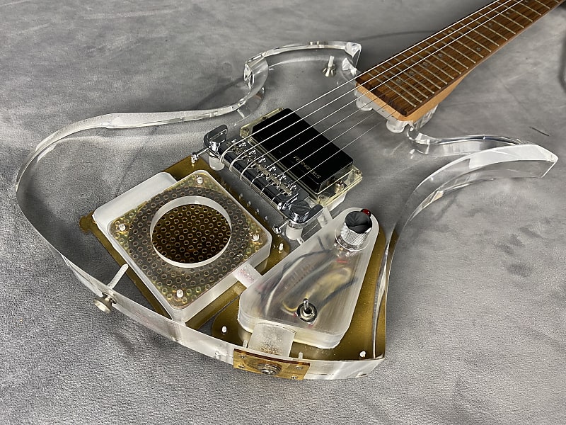 Fernandes Crystal Jr With Built In Amp Mockingbird Rare! | Reverb