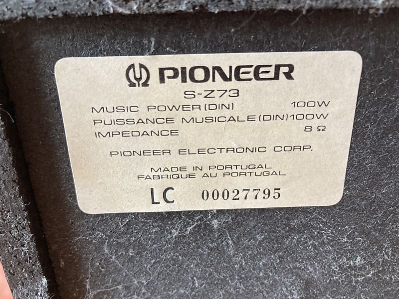 Pioneer S-Z73 Speakers | Reverb UK