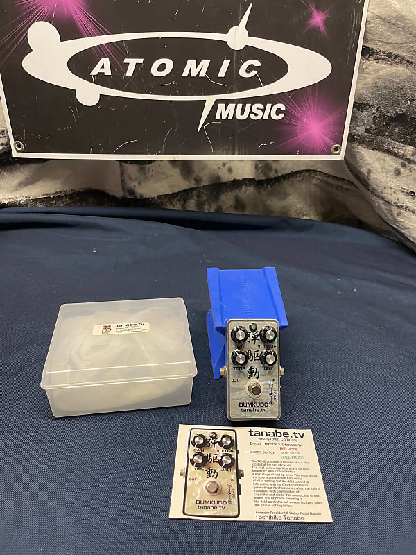Tanabe Dumkudo Overdrive Pedal with Plastic Case - Chrome | Reverb