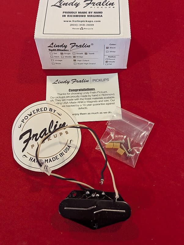 Lindy Fralin Split Blade Current - Black | Reverb