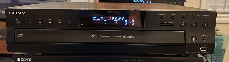 Sony Sony CDP-CE500 5-disc CD changer 2010 - Black metal | Reverb