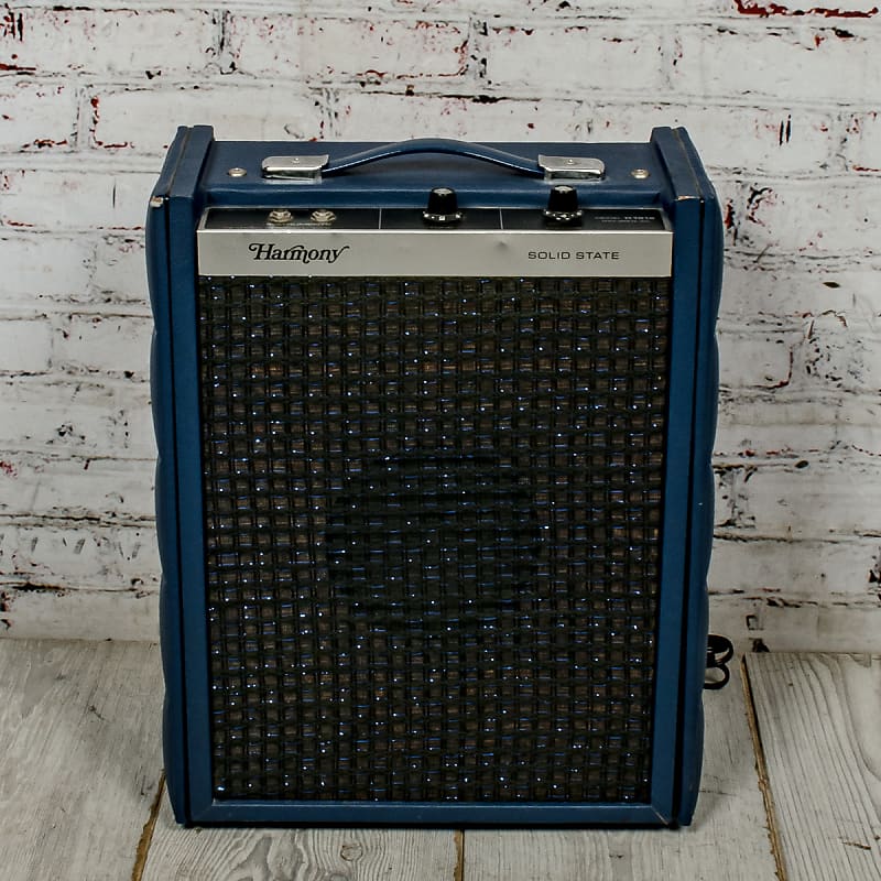 Harmony - H1516 - 1960-70's MIJ Solid State Guitar Amp, Blue | Reverb