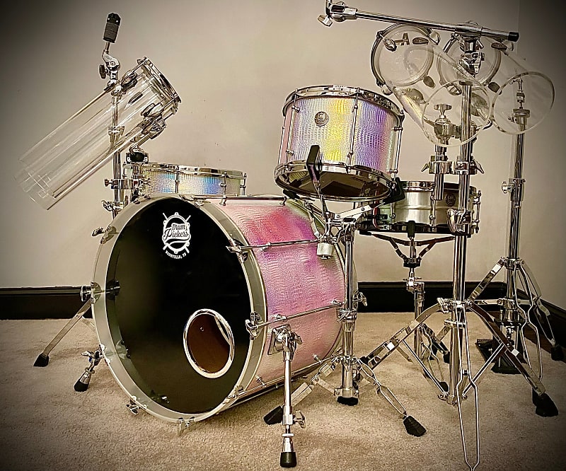 DrumPickers 12x6” and 15x6” Crystal Clear Silo Drums with | Reverb