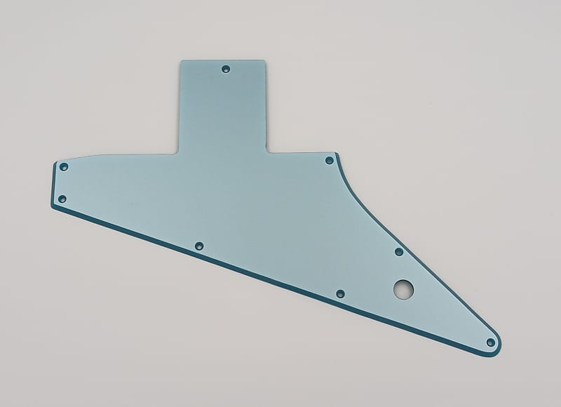 metallic ice blue acrylic pickguard for gibson explorer 76" | Reverb