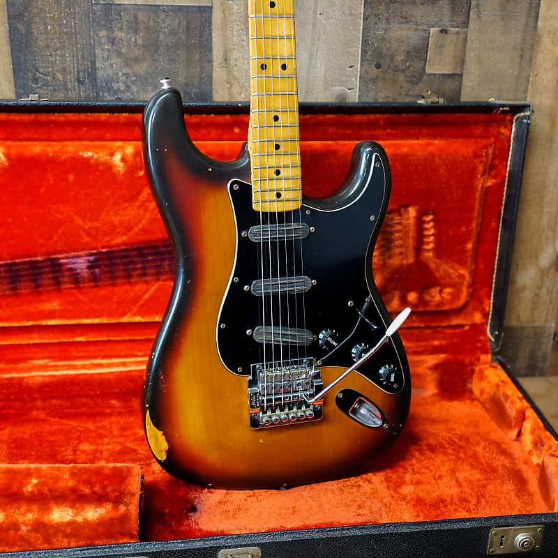 Fender Stratocaster 1977 Sunburst Modified Super Strat HHH | Reverb