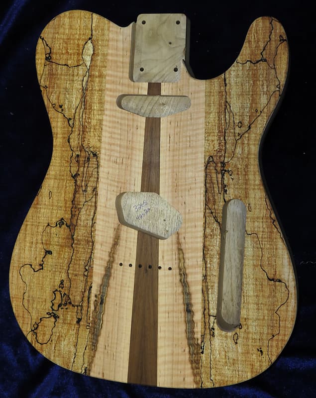 Spalted Maple/Flamed Maple/Walnut Top \ Butternut Telecaster | Reverb