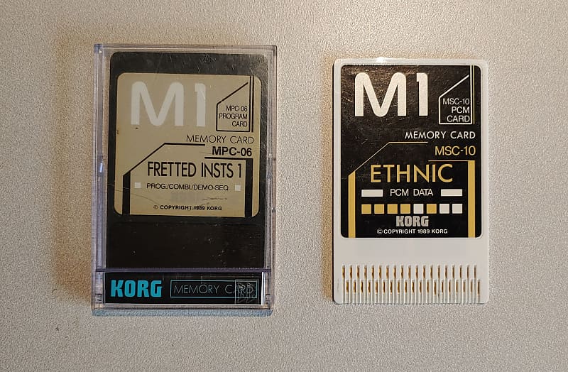 Korg MPC-06 and MSC-10 Memory cards 90's | Reverb