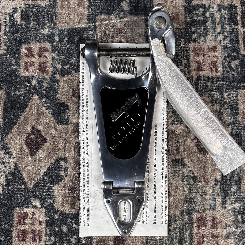 Bigsby B6N Nickel Tremolo Tailpiece W/ Spring and | Reverb