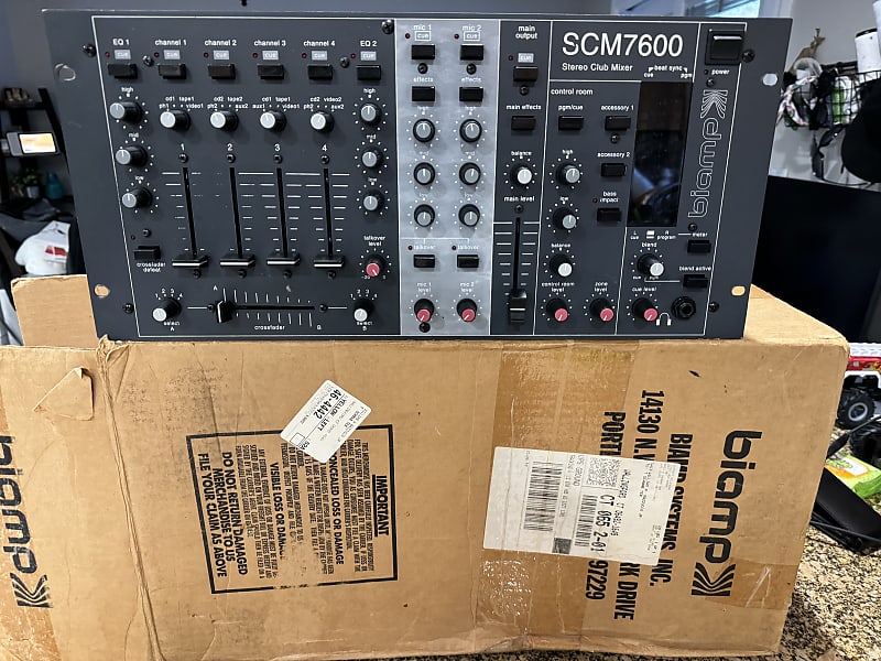 BIAMP SCM7600 STEREO CLUB DJ MIXER SCM 7600 MADE IN USA AS-IS | Reverb