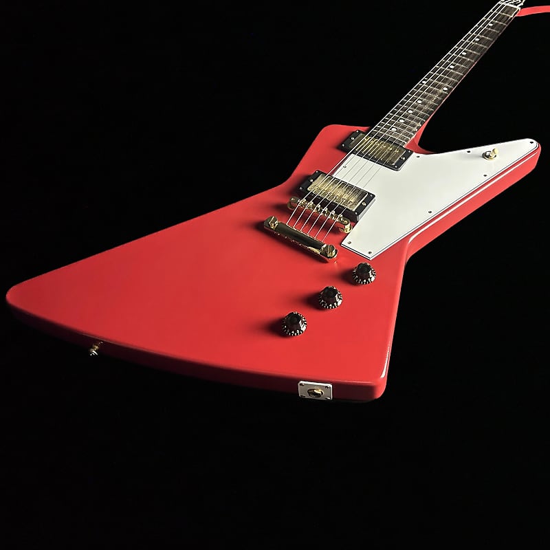 Gibson Custom Shop 1958 Korina Explorer Reissue Cardinal Red | Reverb