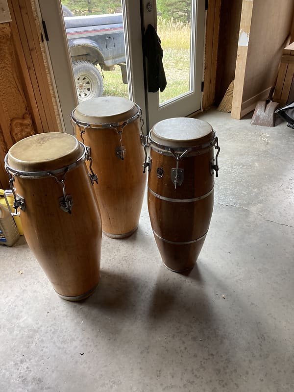 Valje and Gonbop Congas Tumba, segunda and quinto late 1960"s | Reverb