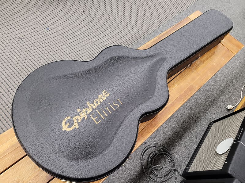 Epiphone Elite 335/Dot Case 1990s Black/Purple | Reverb