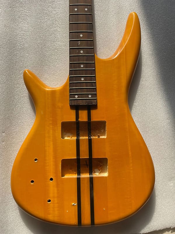 4 String Left Handed Bass Guitar Body with Maple Neck | Reverb UK
