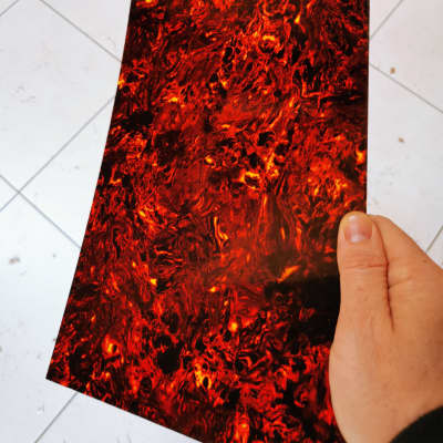 Thick celluloid tortoise shell pickguard blank | Reverb