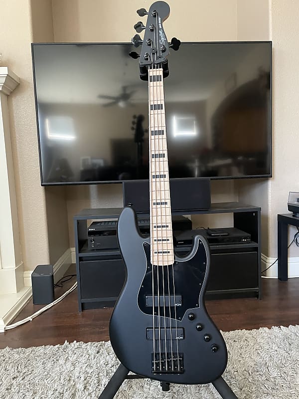 Squier Contemporary Active Jazz Bass V HH 5 String 2017 Matte | Reverb