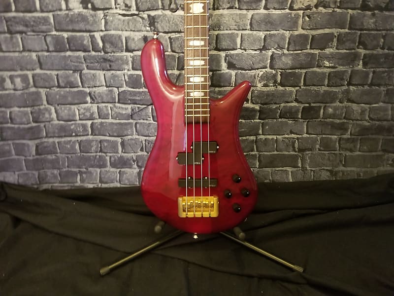 Spector NS-4 CRFM 1999/2000 Translucent Red - Made in Czech | Reverb