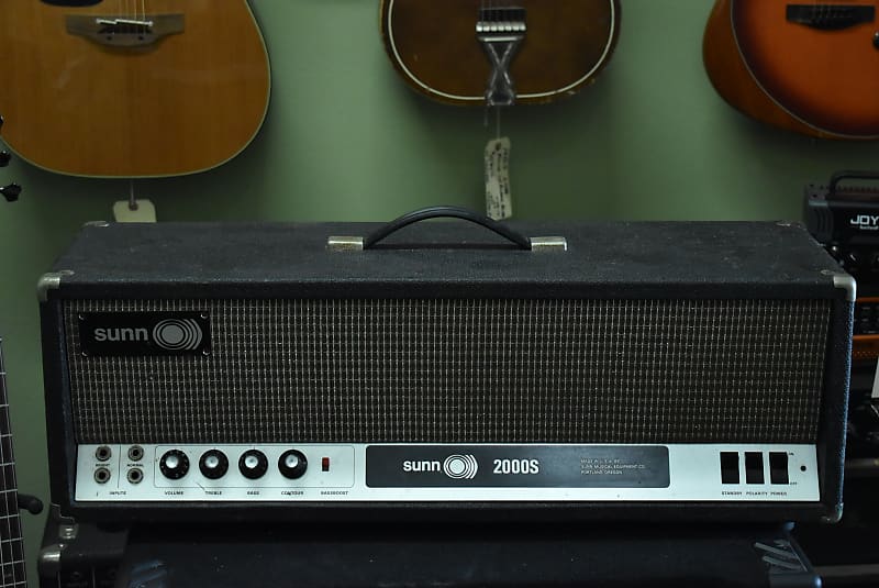 1970s Sunn 2000s 120w Tube Bass Guitar Amplifier Head | Reverb