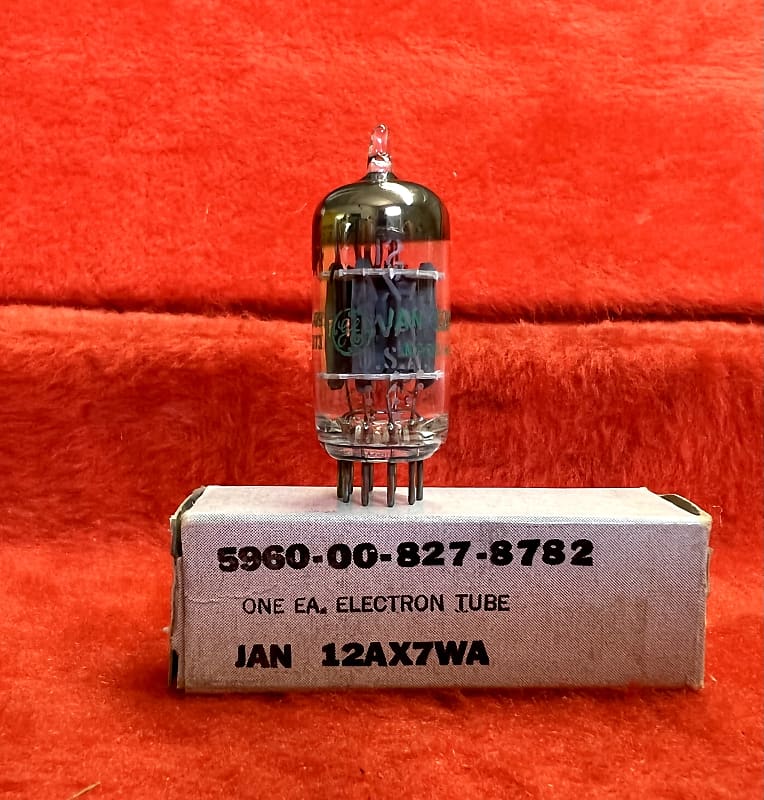 GE JAN 12ax7-WA 7025 c 1960 Milspec ecc83 General Electric | Reverb UK