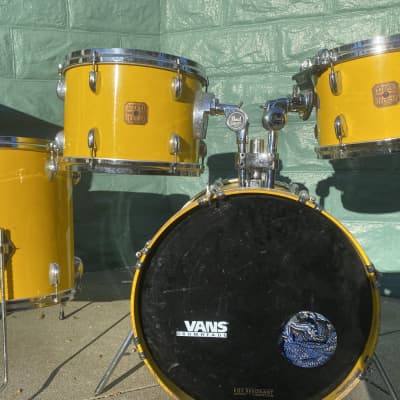RARE! Gretsch Tony Williams Lifetime Yellow Drum Set in TWYL | Reverb
