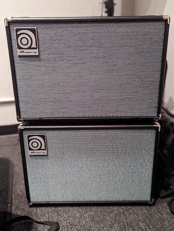 Pair of Ampeg SVT-112AV Classic Series 300-Watt 1x12" Bass | Reverb