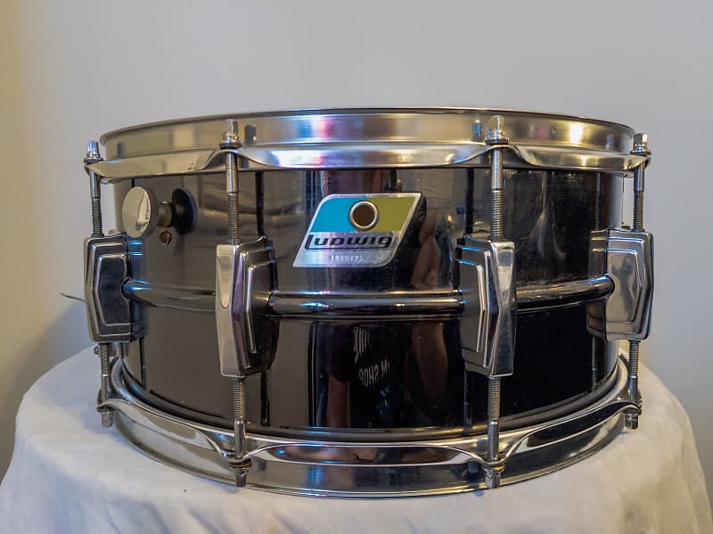 Ludwig LM417 Black Beauty 6.5x14 1970s | Reverb