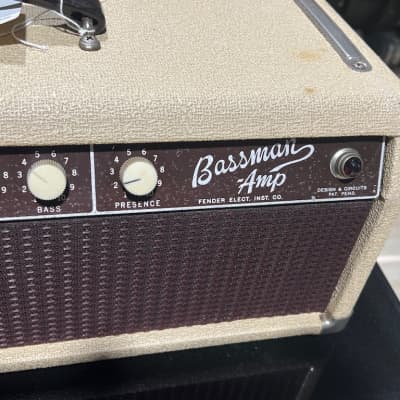 Fender Bassman Piggyback Amp 1962 - ultra rare in White Tolex | Reverb