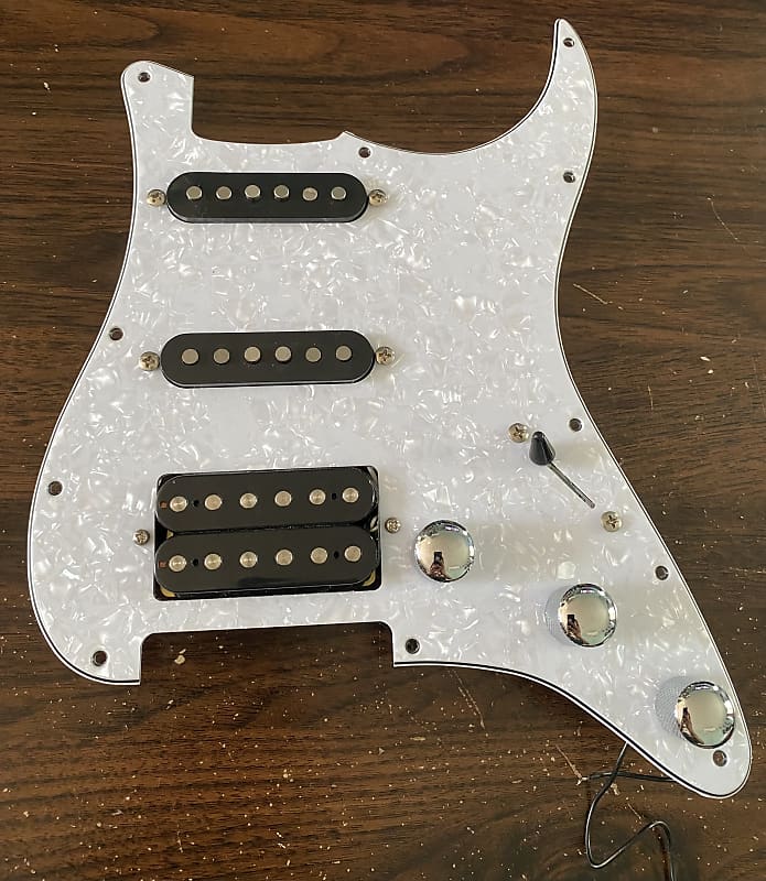 Squier Fat Strat HSS loaded Alnico Stratocaster pickguard | Reverb