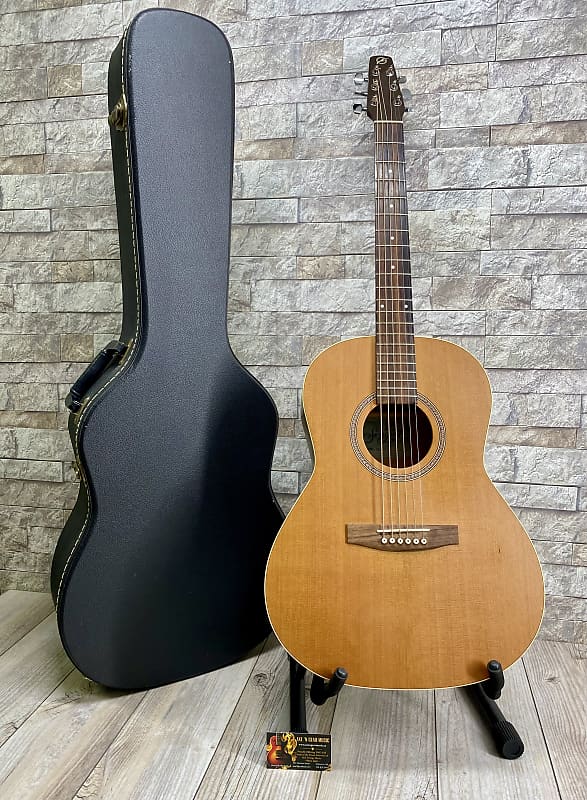 Seagull S6 + Folk Acoustic Guitar with Hardshell Case | Reverb